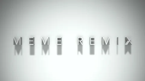 meme remix 3D title animation with shado... | Stock Video | Pond5
