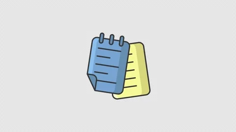 Note Pad Icon Stock Videos – Royalty-Free HD & 4K Videos
