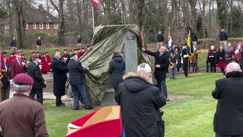 Memorial unveiled 50 years after IRA bom... | Stock Video | Pond5