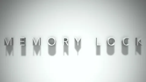 memory lock 3D title animation with shad... | Stock Video | Pond5