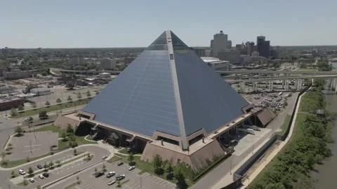 Memphis Pyramid Aerial Orbital Shot With... | Stock Video | Pond5
