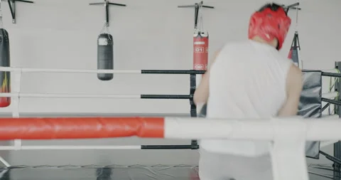 Men Asian and Caucasian boxing in sports... | Stock Video | Pond5