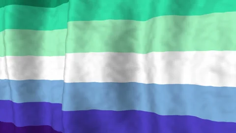 Men loving men pride flag at an angle | Stock Video | Pond5