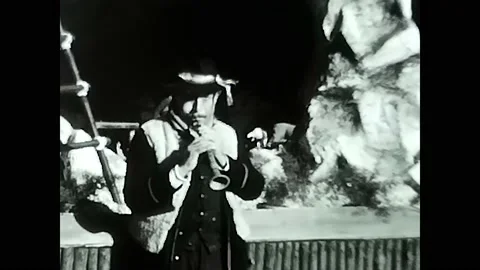 men play the pipe at the 1960s black and... | Stock Video | Pond5