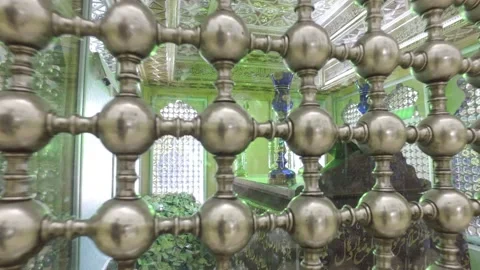 Men praying in the Shrine of sultan Ali,... | Stock Video | Pond5