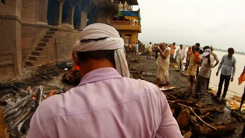 Burning Funeral Pyre Stock Video Footage | Royalty Free Burning Funeral ...