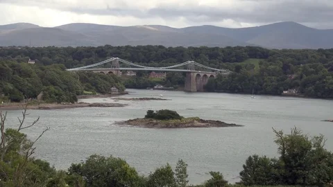 Menai Strait Bridges | Stock Video | Pond5