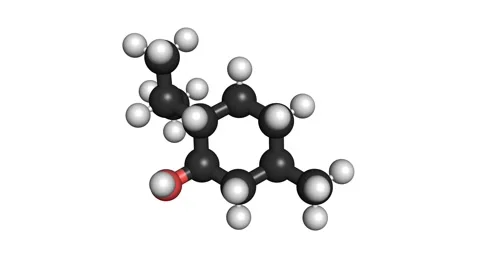 Menthol molecule 3D render chemical stru... | Stock Video | Pond5