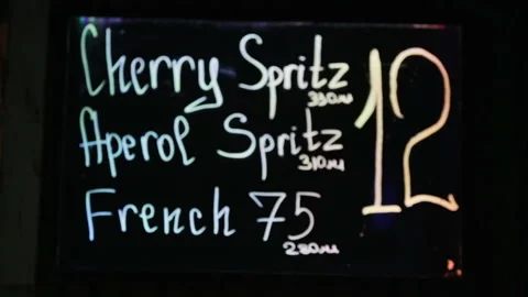 Drink Menu Templae Stock Videos – Royalty-Free HD & 4K Videos