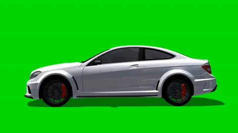 Mercedes-Benz AMG drive Animation on gre... | Stock Video | Pond5