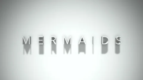 Mermaids 3D title animation with shadows... | Stock Video | Pond5