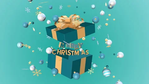 Merry Christmas animated background 4K w... | Stock Video | Pond5