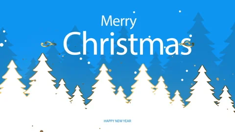 Merry Christmas animation background mot... | Stock Video | Pond5