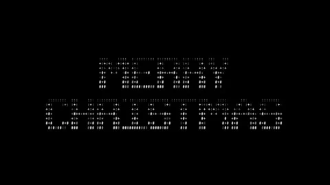 Merry christmas ascii word animation loo... | Stock Video | Pond5