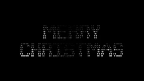Merry christmas ascii word animation on ... | Stock Video | Pond5