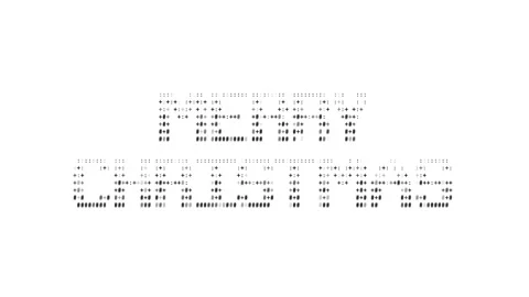 Merry christmas ascii word animation on ... | Stock Video | Pond5