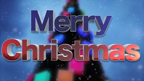 Merry Christmas Background Loop | Stock Video | Pond5