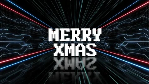 MERRY CHRISTMAS Text Animation, on Alpha... | Stock Video | Pond5