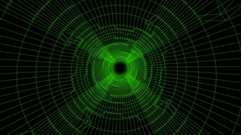 Mesh Time Tunnel Background | Stock Video | Pond5