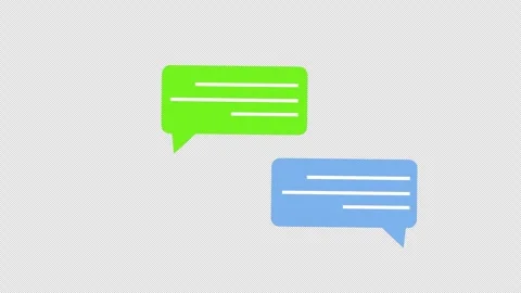 A message bubbles icon concept loop anim... | Stock Video | Pond5