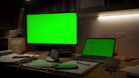 Messy Workspace Stock Footage ~ Royalty Free Stock Videos | Pond5