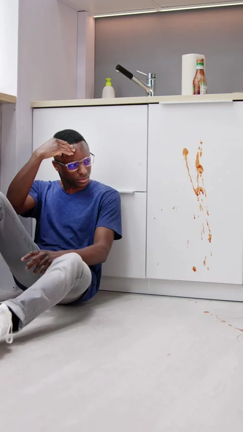 Kitchen Accident Stock Footage ~ Royalty Free Stock Videos | Pond5