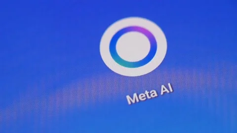 Meta Ai App Icon Launching On Smartphone... | Stock Video | Pond5