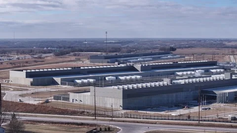 Meta Iowa Data Center Largest in the wor... | Stock Video | Pond5