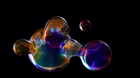 A metaball animation that transforms liq... | Stock Video | Pond5
