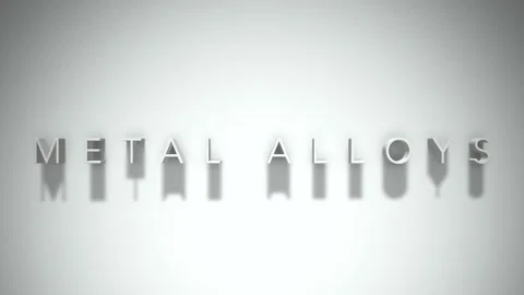 metal alloys 3D title animation white te... | Stock Video | Pond5