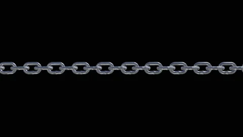 metal chain link connection loop animati... | Stock Video | Pond5