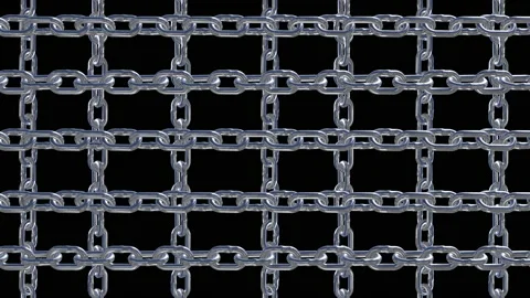metal chain link connection loop animati... | Stock Video | Pond5