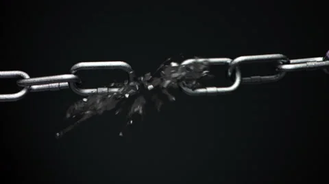Metal Chain links going limp and tighten... | Stock Video | Pond5