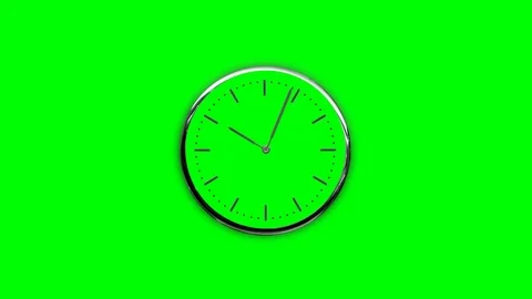 Clock Green Screen Stock Footage ~ Royalty Free Stock Videos | Pond5
