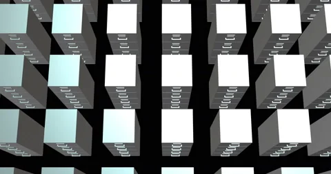 Metal File Cabinet top view animation | Stock Video | Pond5