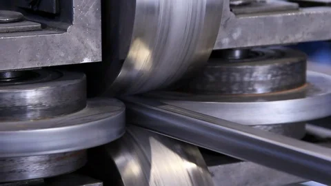 Metal-rolling machines for production of... | Stock Video | Pond5