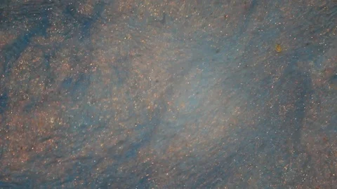 Metallic Rust, Copper and Blue liquid gl... | Stock Video | Pond5