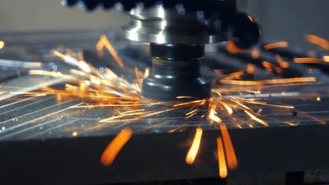 Metalworking CNC lathe milling machine. ... | Stock Video | Pond5