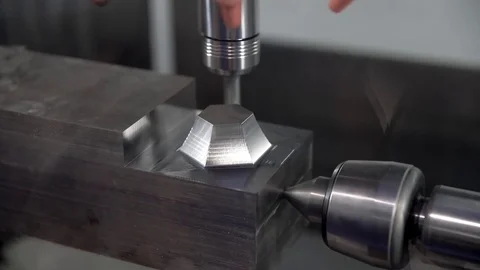 Metalworking CNC milling machine. Cuttin... | Stock Video | Pond5