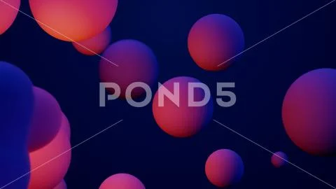 Metaverse 3d render morphing animation pink purple abstract metaball ...