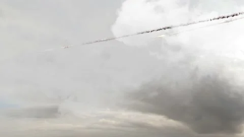 Meteor or Missile falling from the sky o... | Stock Video | Pond5