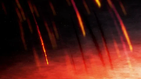 meteor storm ,Particle Rain Comet Star, ... | Stock Video | Pond5