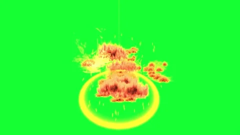 Meteor Strike Explosion with Descending ... | Stock Video | Pond5