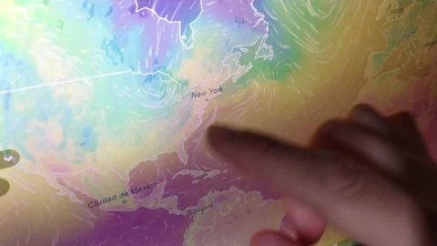 meteorologist monitoring weather radar m... | Stock Video | Pond5