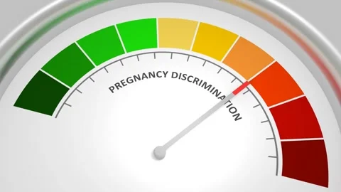 Meter scale with arrow. Pregnancy discri... | Stock Video | Pond5