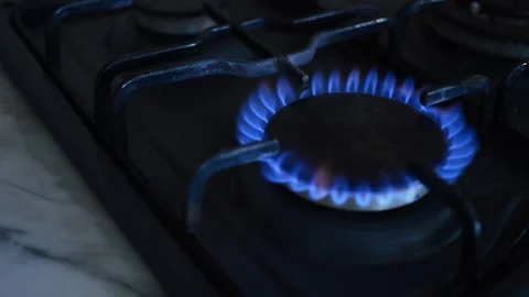methane propane butane blue fire flame i... | Stock Video | Pond5