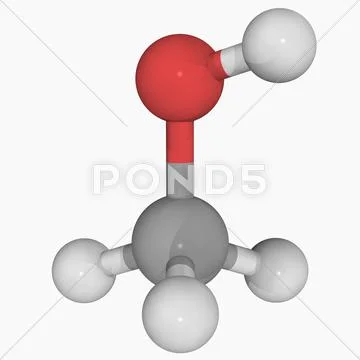 Methanol molecule: Vector, Graphic, Illustration #11183325