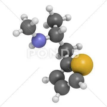 Methiopropamine (mpa) recreational drug, chemical structure ...