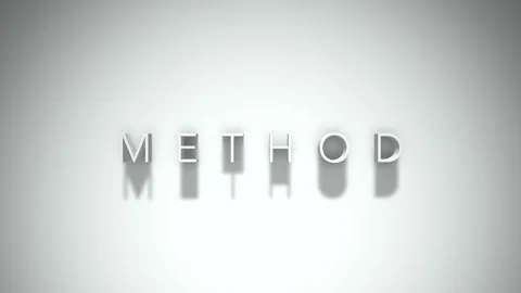 Method 3D title animation with shadows o... | Stock Video | Pond5