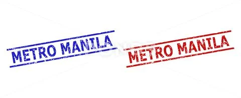 METRO MANILA Watermarks with Corroded Texture and Parallel Lines ...
